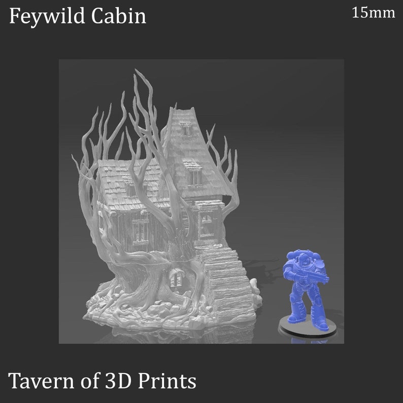 Feywild Cabin Ruined Fantasy Building Shadowfey Fantasy - Etsy