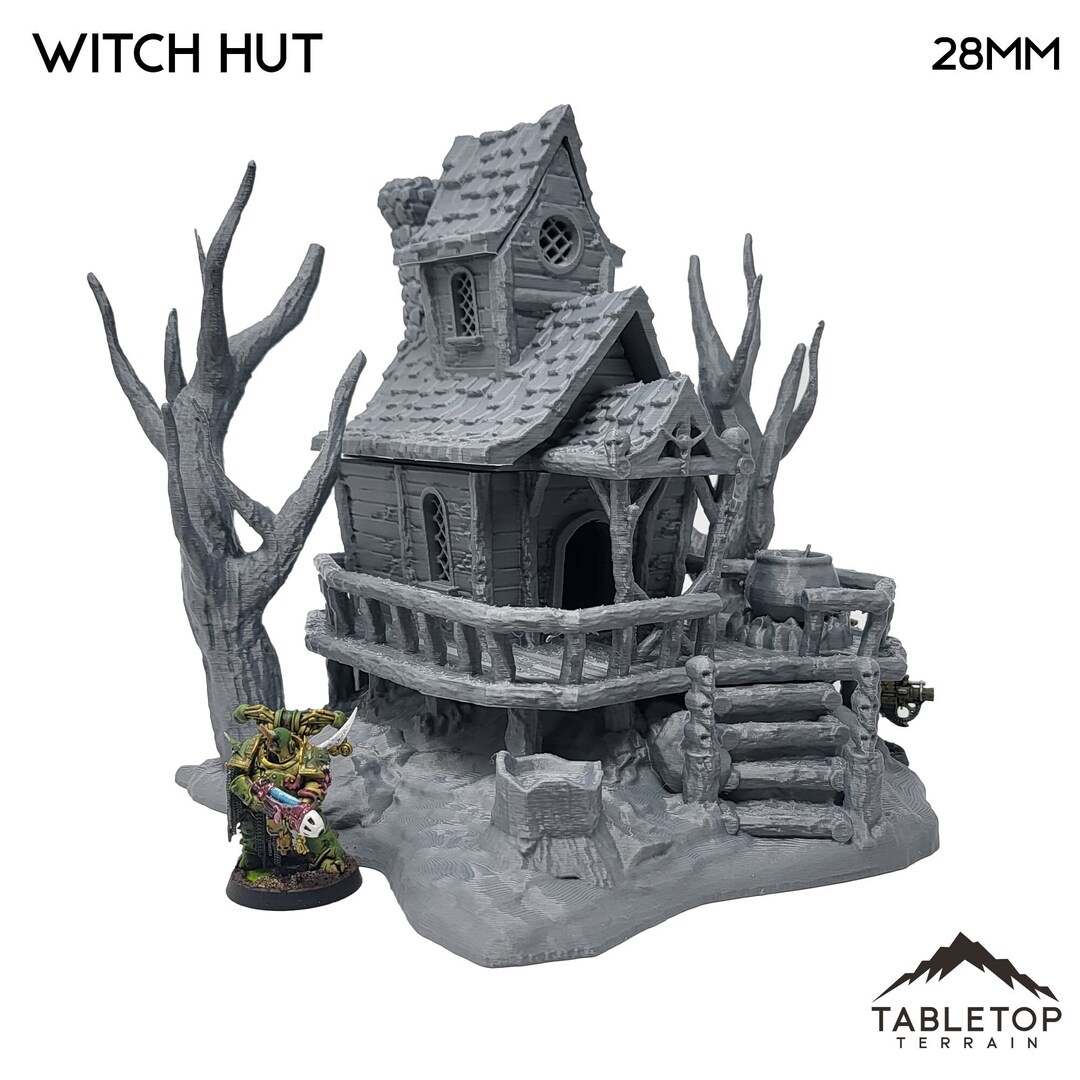 Witch Hut - DND Aos Pathfinder Conquest Miniatureland Tabletop Terrain ...