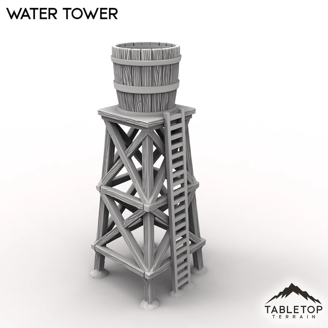 Dreadwood Water Tower - Wild West Terrain Wargaming RPG Exodus Western ...