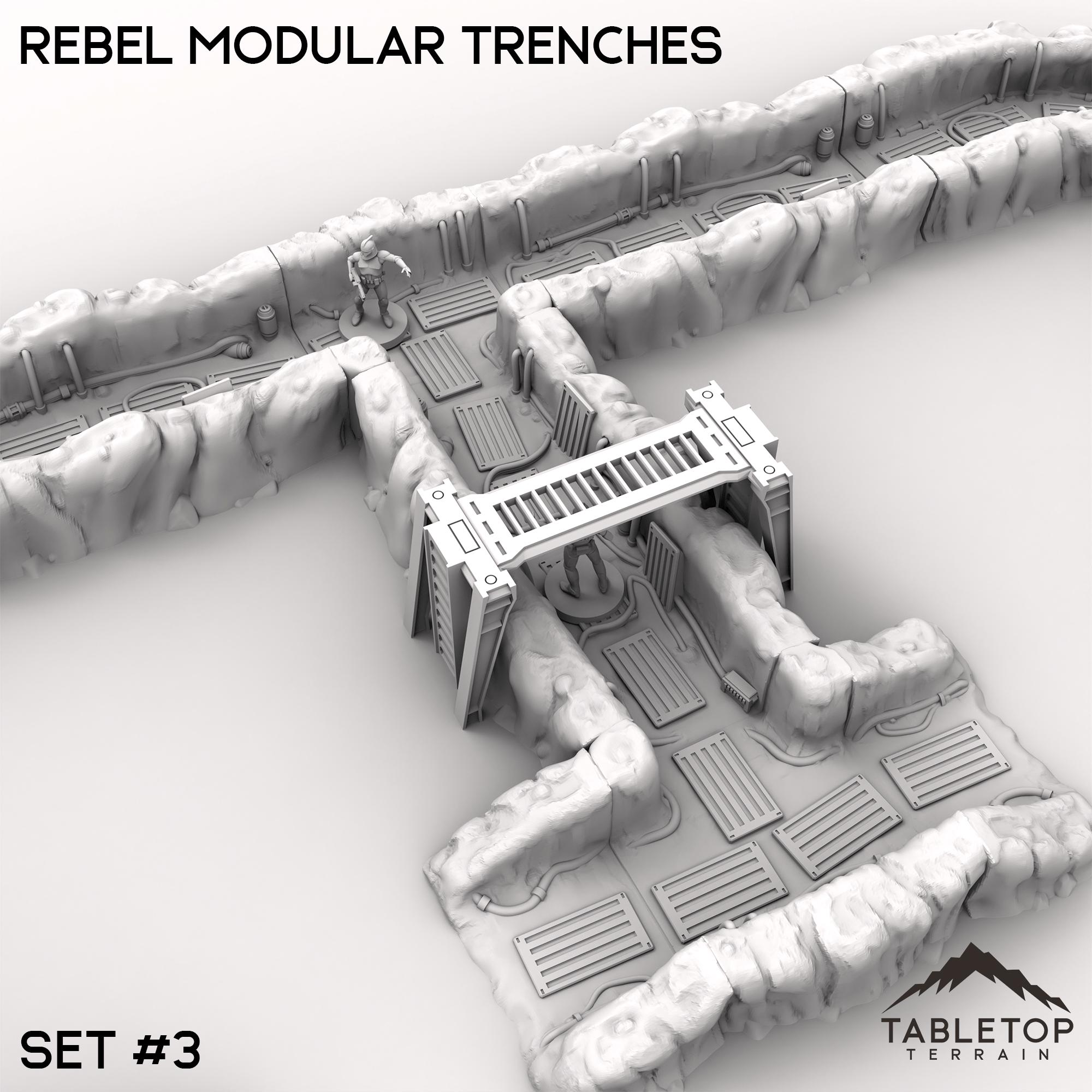 Rebel Modular Trenches - Tabletop Terrain Outer Rim Compatible With ...
