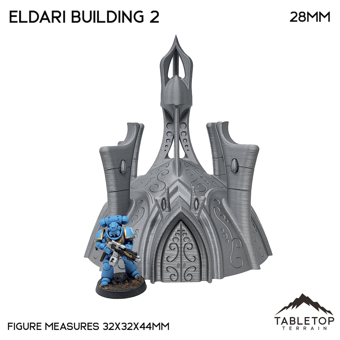 Eldari Building 2 - Space Elves Terrain - Tabletop Terrain - Grimdark ...
