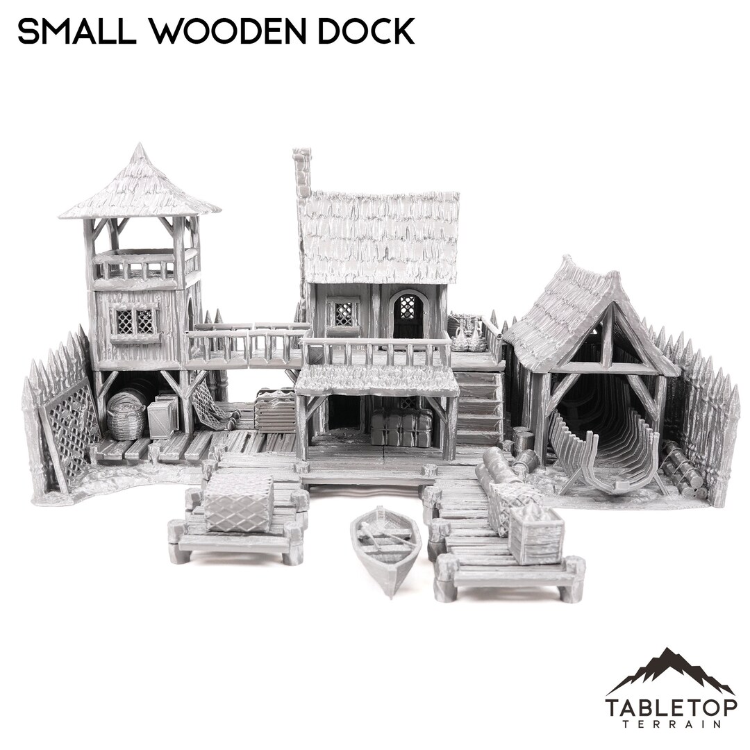 Small Wooden Dock - DND Aos Pathfinder Conquest Miniatureland Tabletop ...