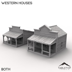 Western Houses - Wild West Terrain Wargaming RPG Exodus Western Rush ...