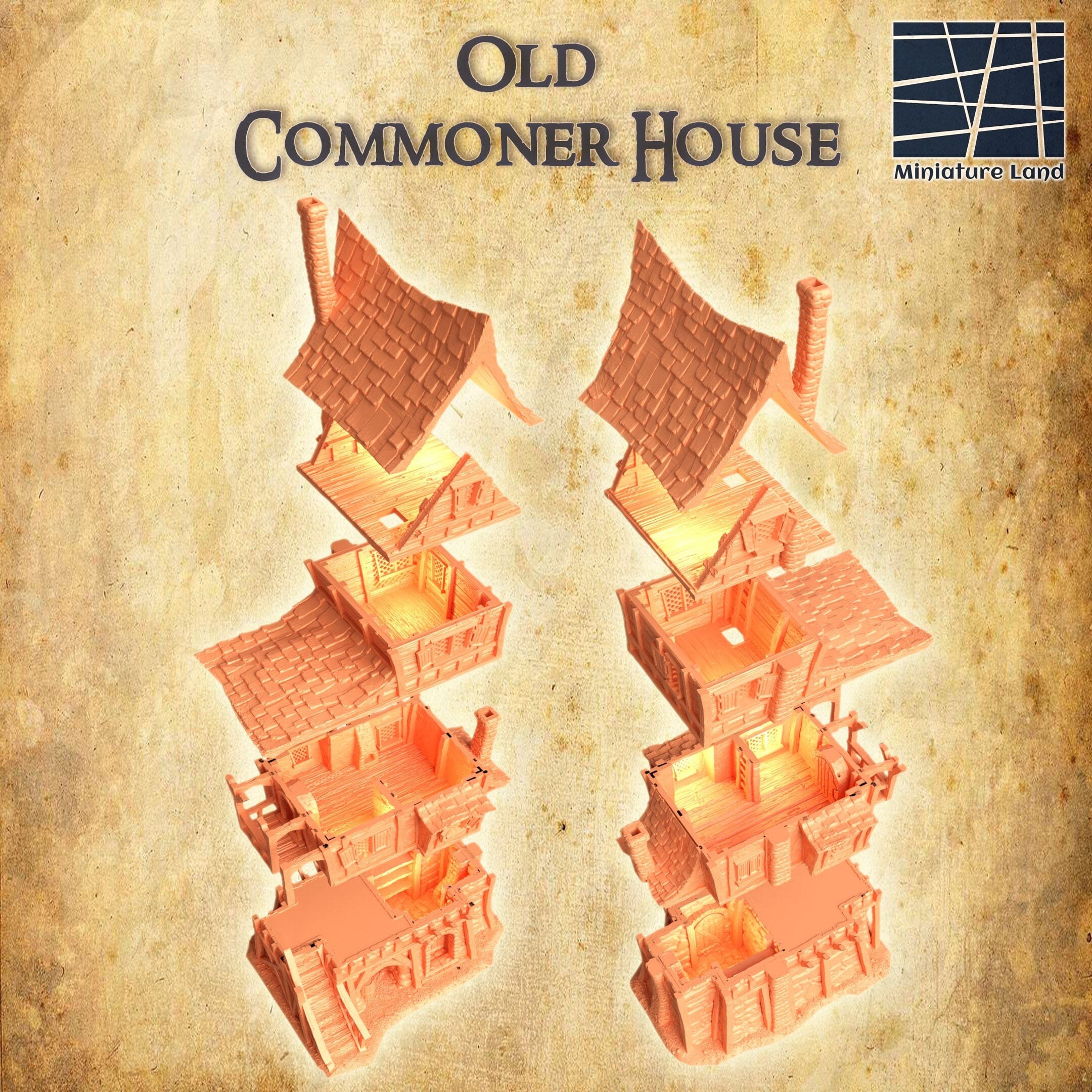 Old Commoner House - DND Aos Pathfinder Conquest Miniatureland Tabletop ...