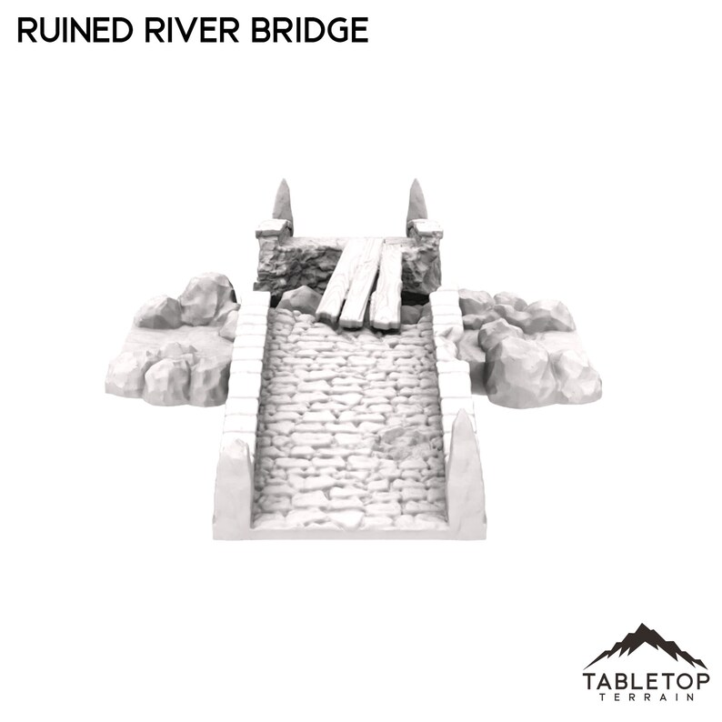 Ruined River Bridge - DND Aos Pathfinder Conquest Miniatureland ...