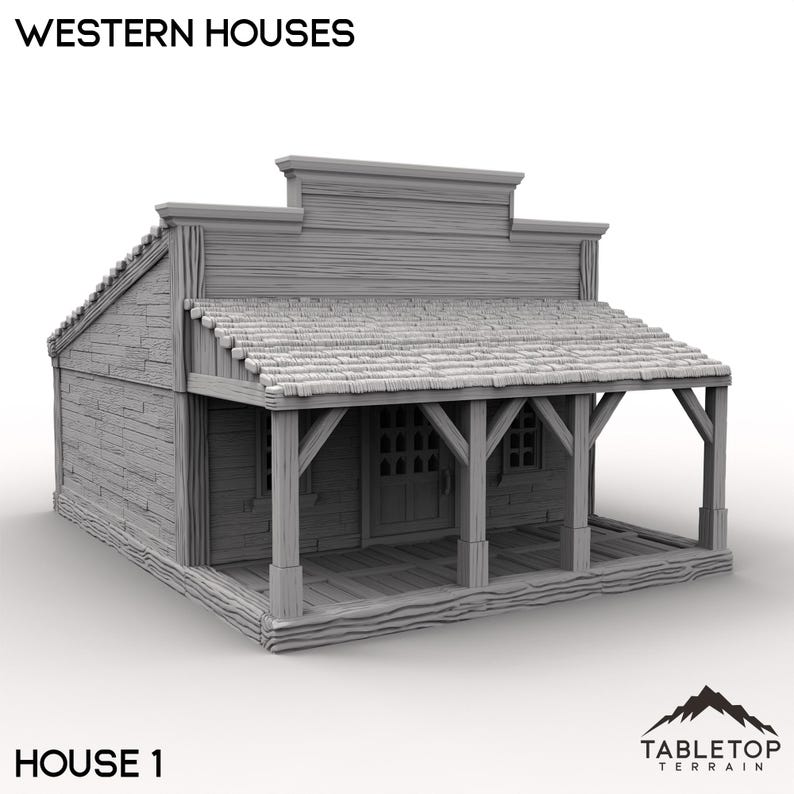 Western Houses - Wild West Terrain Wargaming RPG Exodus Western Rush ...