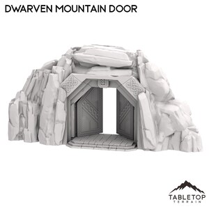 Dwarven Mountain Door - Tabletop Terrain Fantasy DND Miniature ...