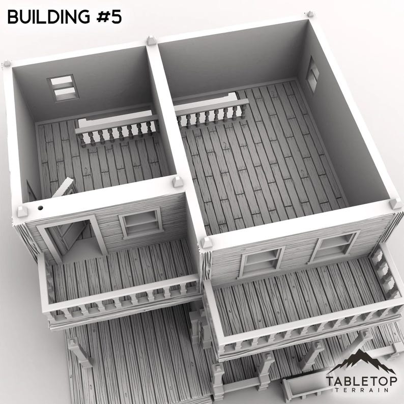 Dreadwood Building 5 - Wild West Terrain Wargaming RPG Exodus Western ...