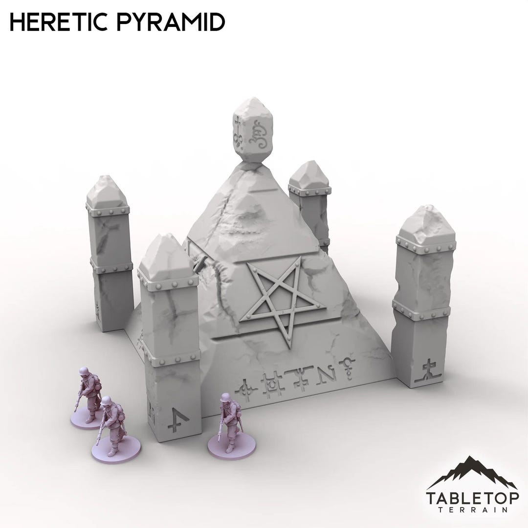 Trench Wars Heretic Pyramid - Tabletop Terrain Grimdark Trench Crusade ...