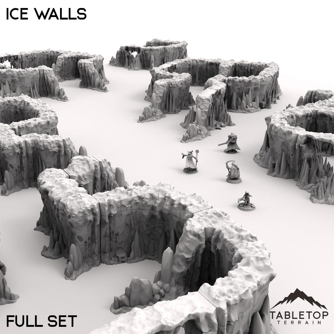 Ice Walls - Tabletop Terrain Outer Rim Compatible With Star Wars Legion ...