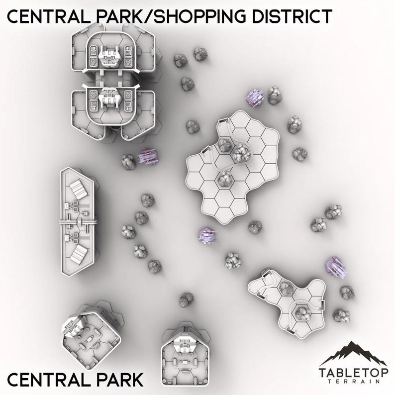 HEXTECH Central Park/shopping District - City Map Pack - Thunderhead ...