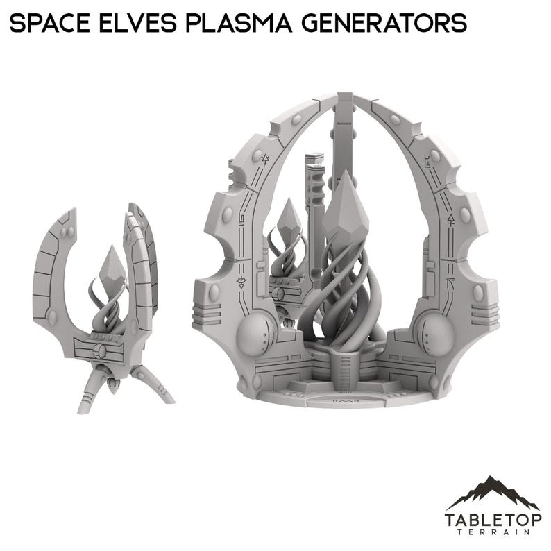 Space Elves Plasma Generators - Tabletop Terrain Grimdark Space Elves ...