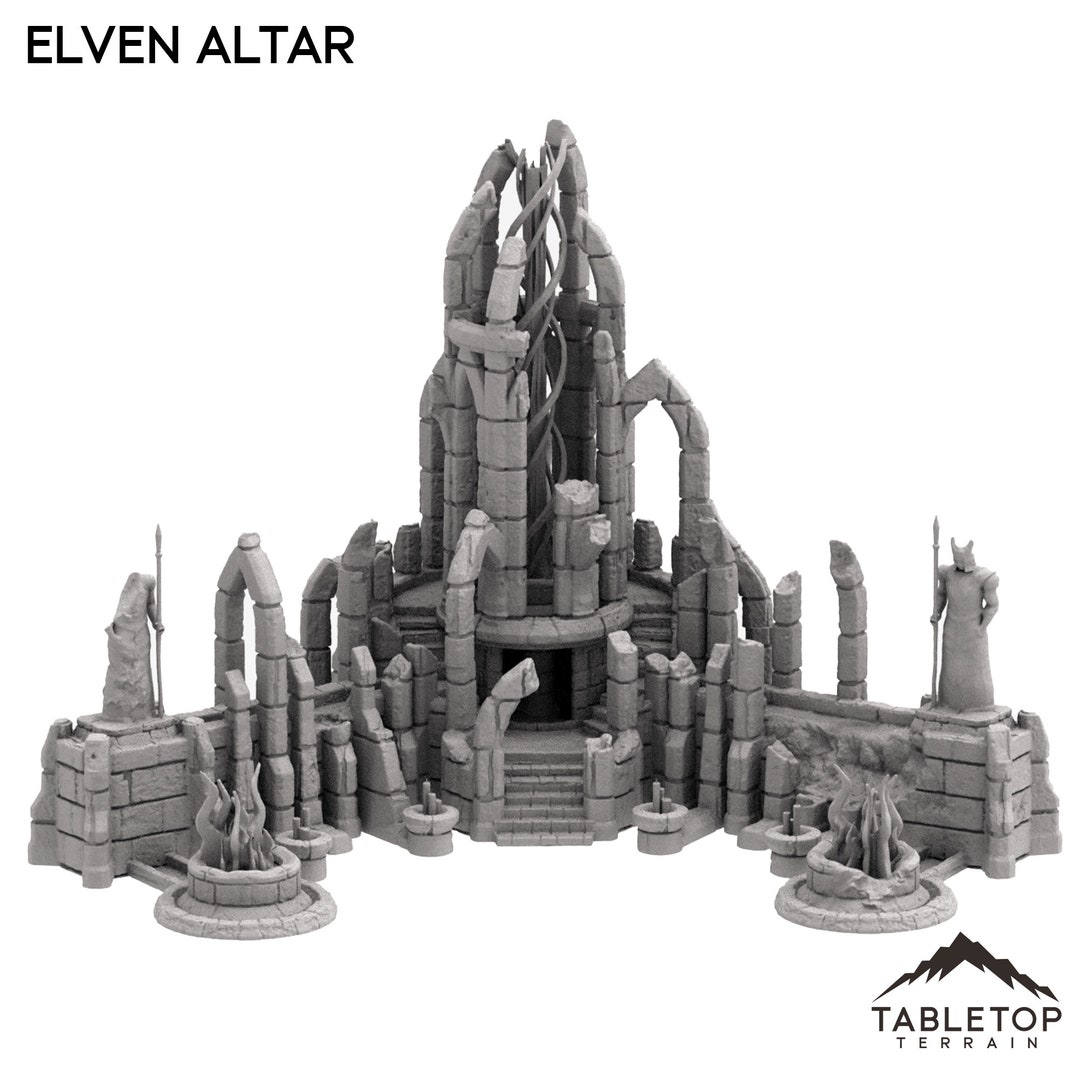 Elven Altar - DND Aos Pathfinder Conquest Miniatureland Tabletop ...