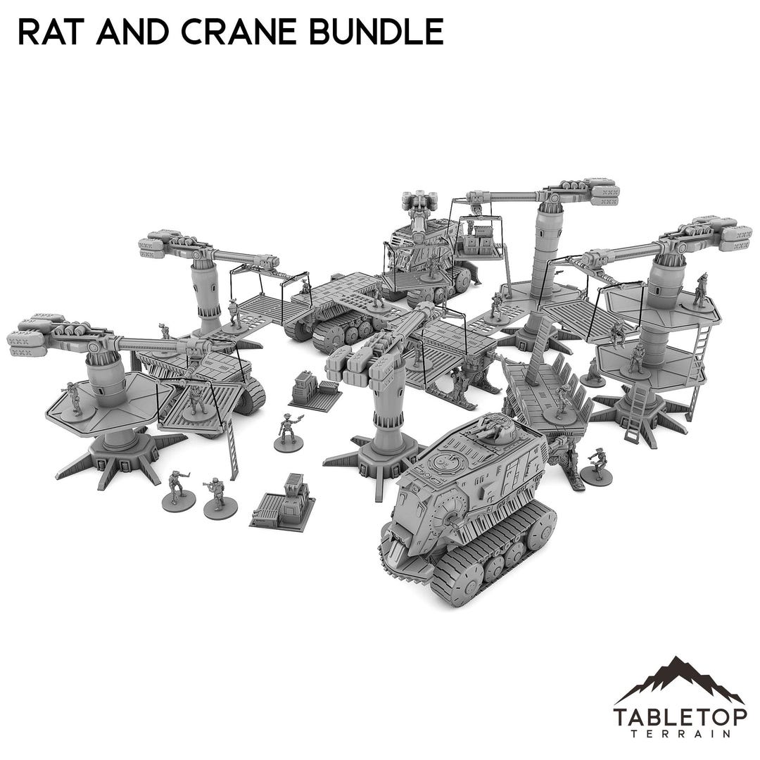 Rat and Crane Bundle Set - Tabletop Terrain Outer Rim Compatible With ...
