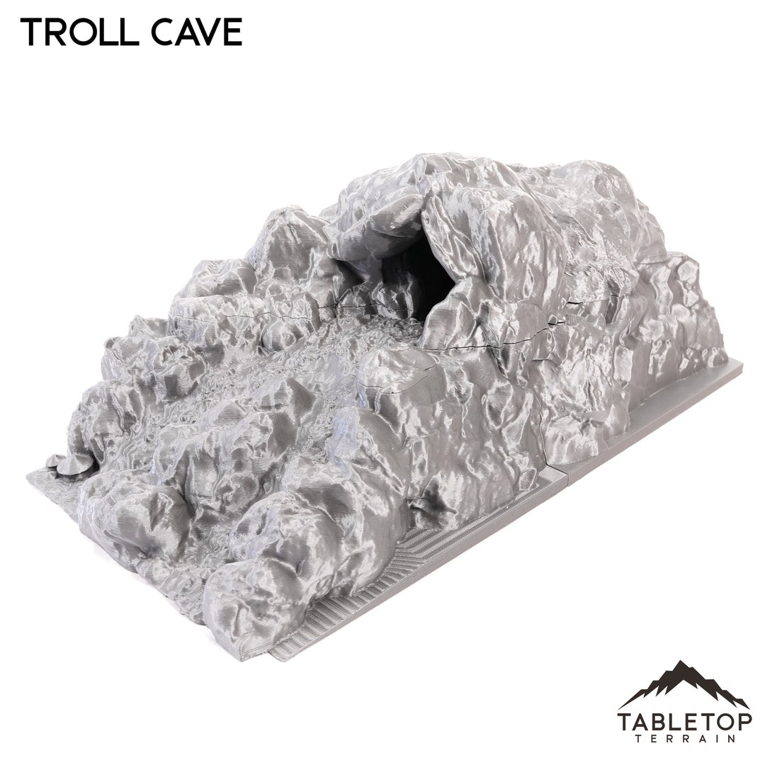 Troll Cave - DND Aos Pathfinder Conquest Miniatureland Tabletop Terrain ...