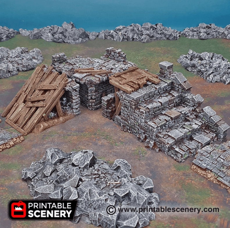 Ruined Bridge Spans - Fantasy Ruins - Shadowfey Fantasy Terrain DND Aos ...