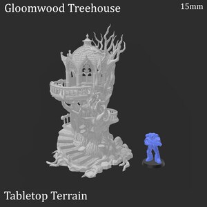 Gloomwood Treehouse - Elven Building - Fantasy Terrain DND Aos Conquest ...