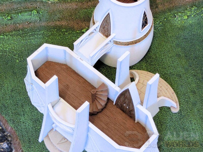 High Elf House Tower Elven Fantasy Building - Etsy