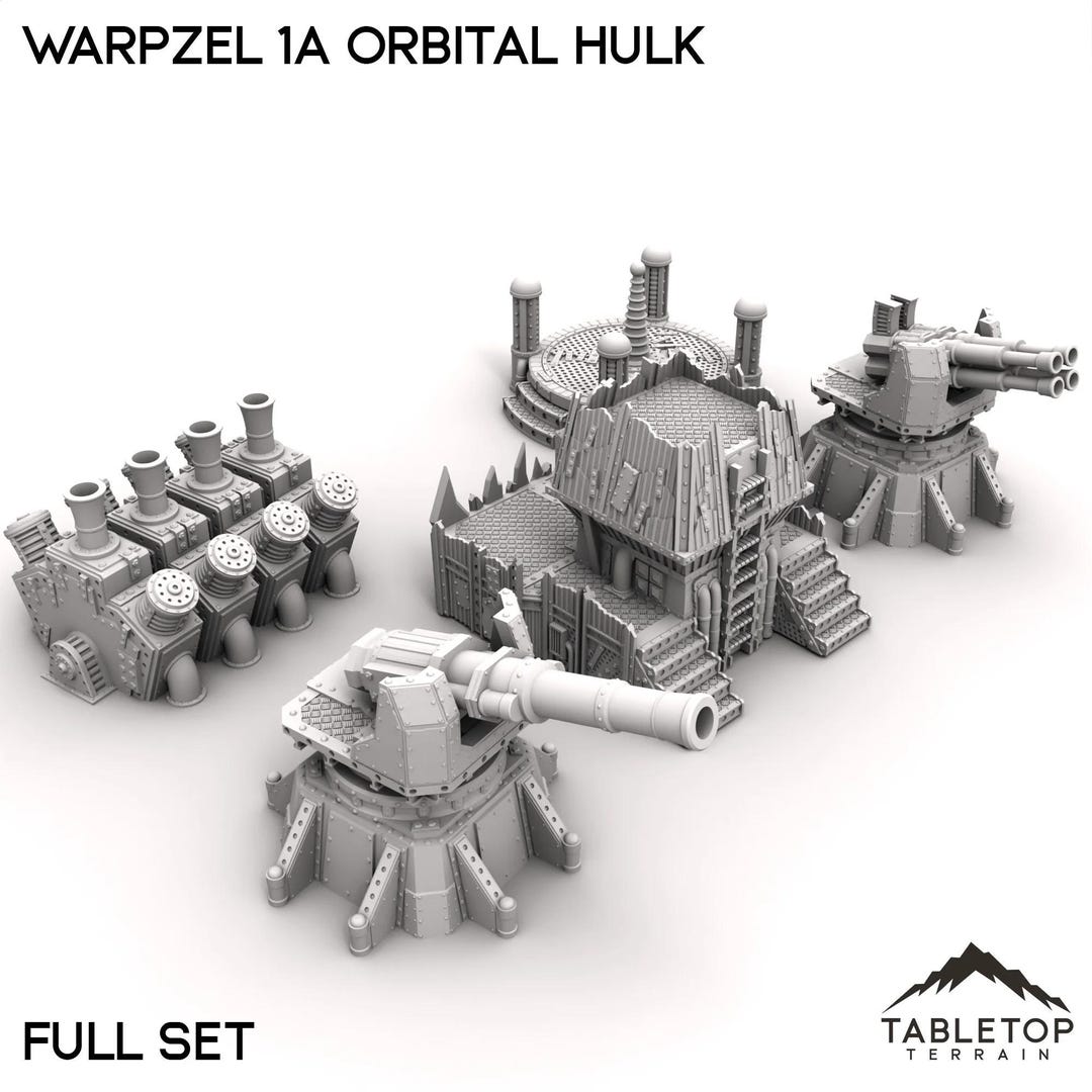 Warpzel 1A Orbital Hulk - Tabletop Terrain Ork Badlands Terrain ...