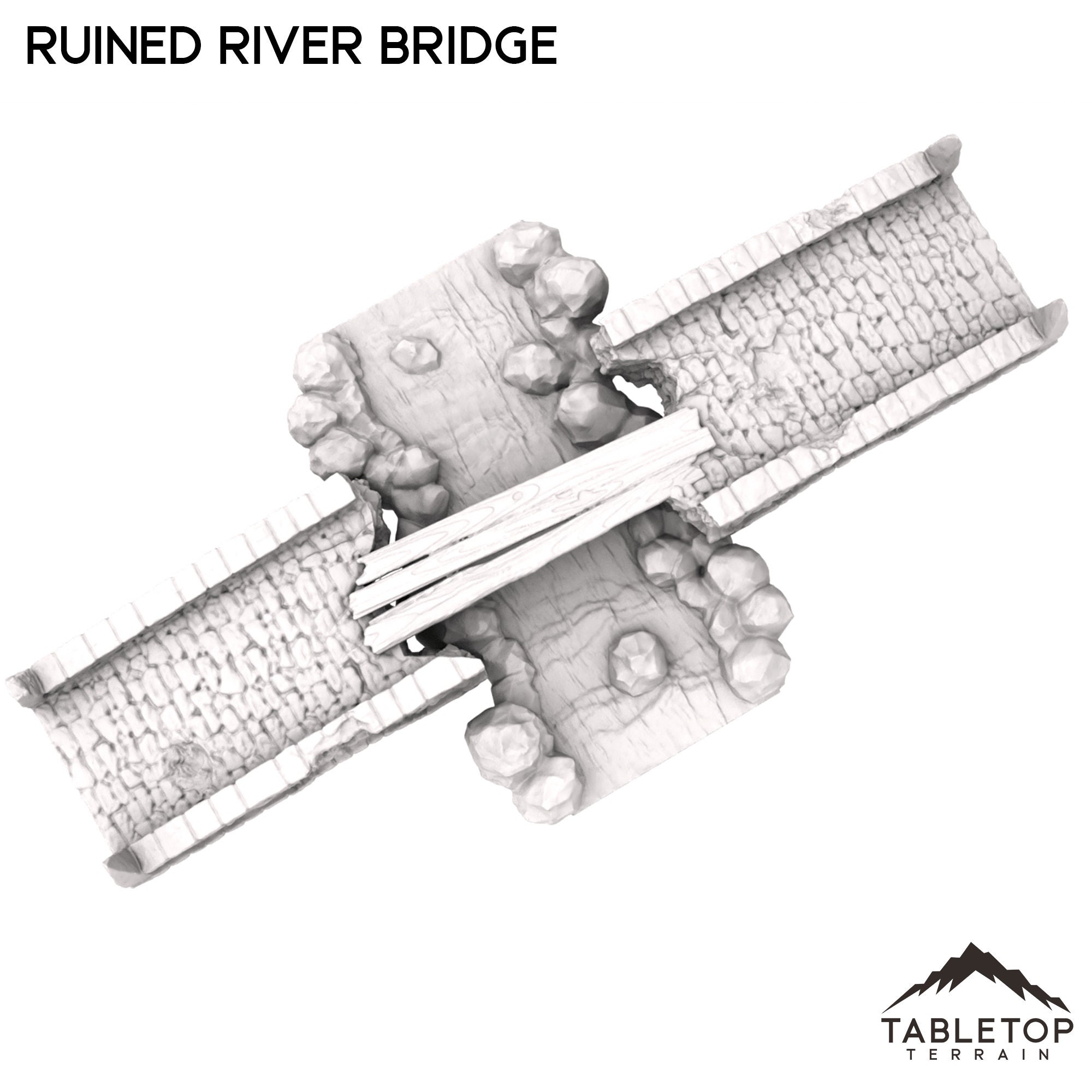 Ruined River Bridge - DND Aos Pathfinder Conquest Miniatureland ...