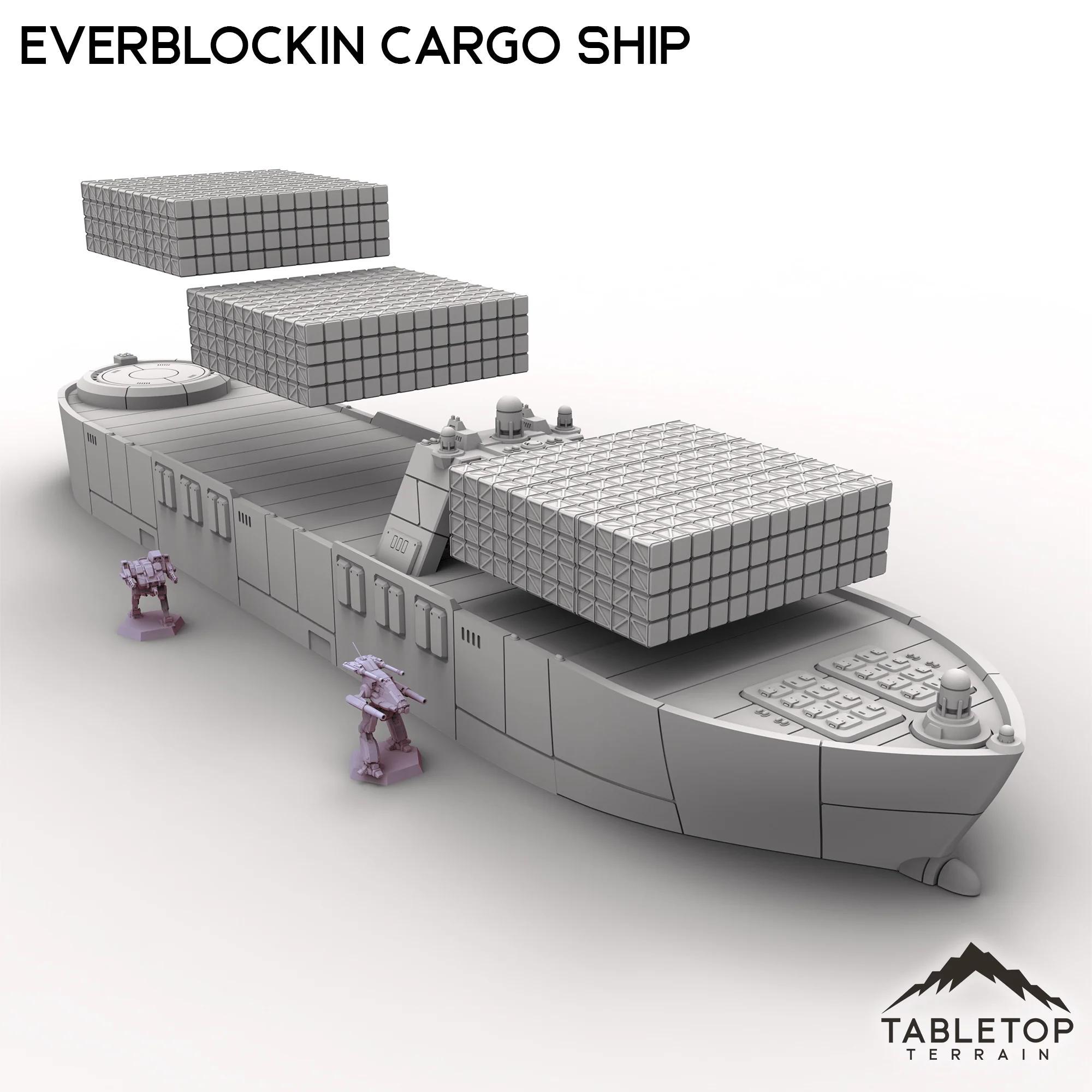 Everblockin Cargo Ship - Hardware Studios 6mm Compatible With Small ...