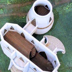 High Elf House Tower - Elven Fantasy Building - Etsy