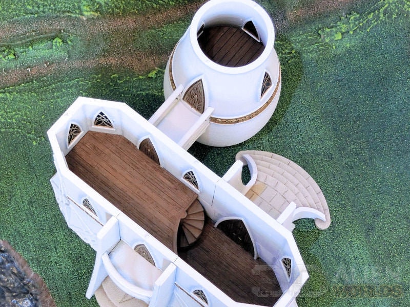 High Elf House Tower Elven Fantasy Building - Etsy