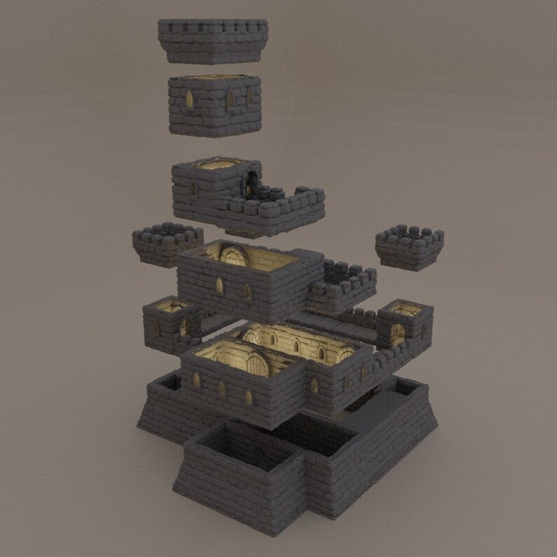 Medieval Fort DND Aos Pathfinder Conquest Miniatureland - Etsy