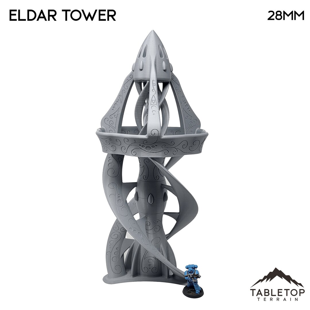 Eldari Tower Space Elves Terrain Tabletop Terrain Grimdark Terrain ...