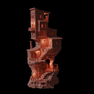 Cliff Slum House - DND Aos Pathfinder Conquest Miniatureland Tabletop ...