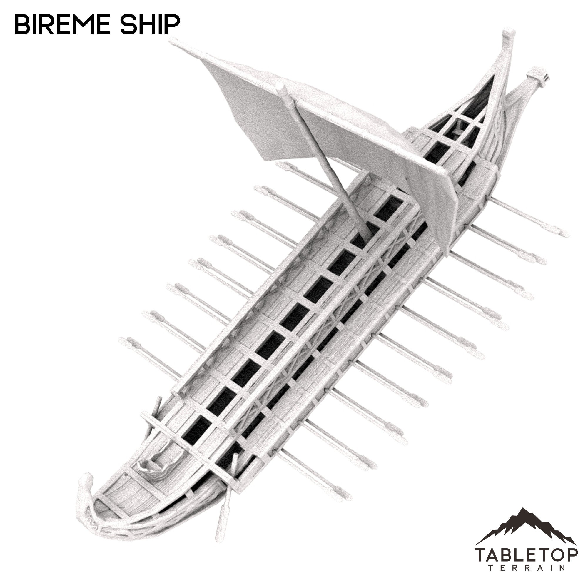 Bireme Ship - DND Aos Pathfinder Conquest Miniatureland Tabletop ...