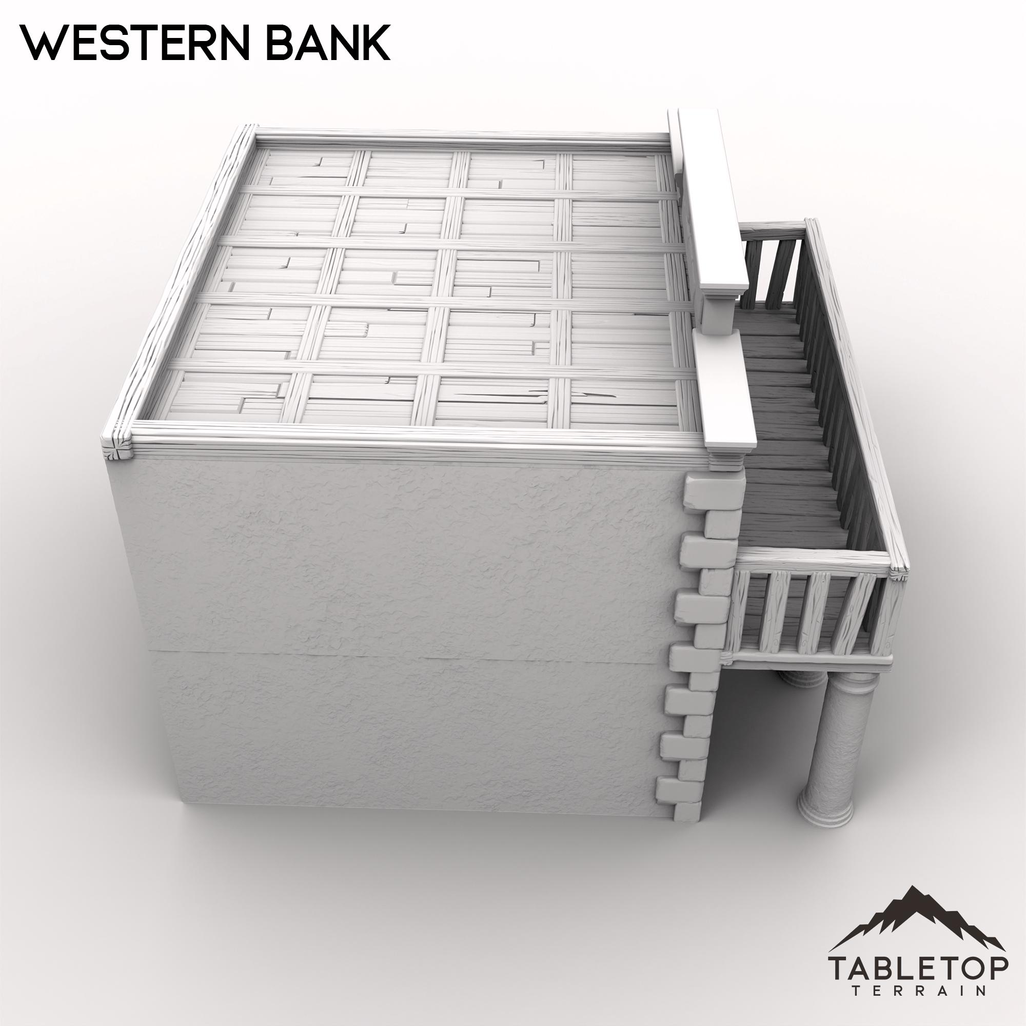 Western Bank - Wild West Terrain Wargaming RPG Exodus Western Rush 28mm ...