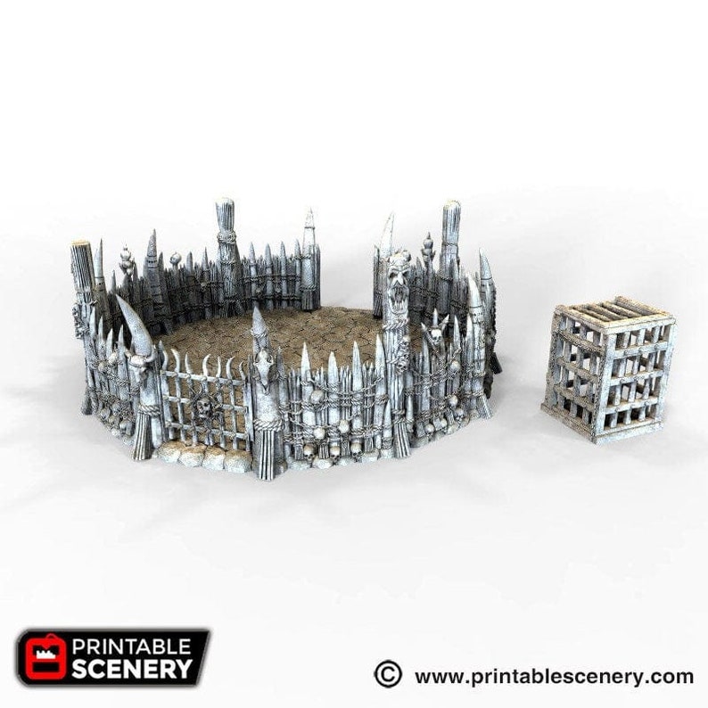 Fighting Pit - Tribal Terrain - Fantasy Terrain DND Aos Pathfinder ...