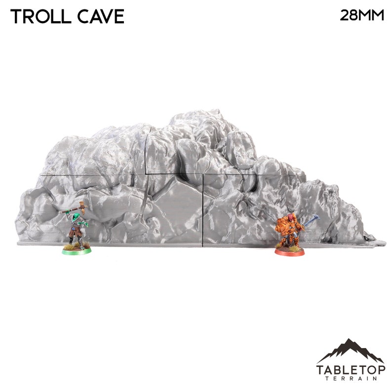 Troll Cave - DND Aos Pathfinder Conquest Miniatureland Tabletop Terrain ...