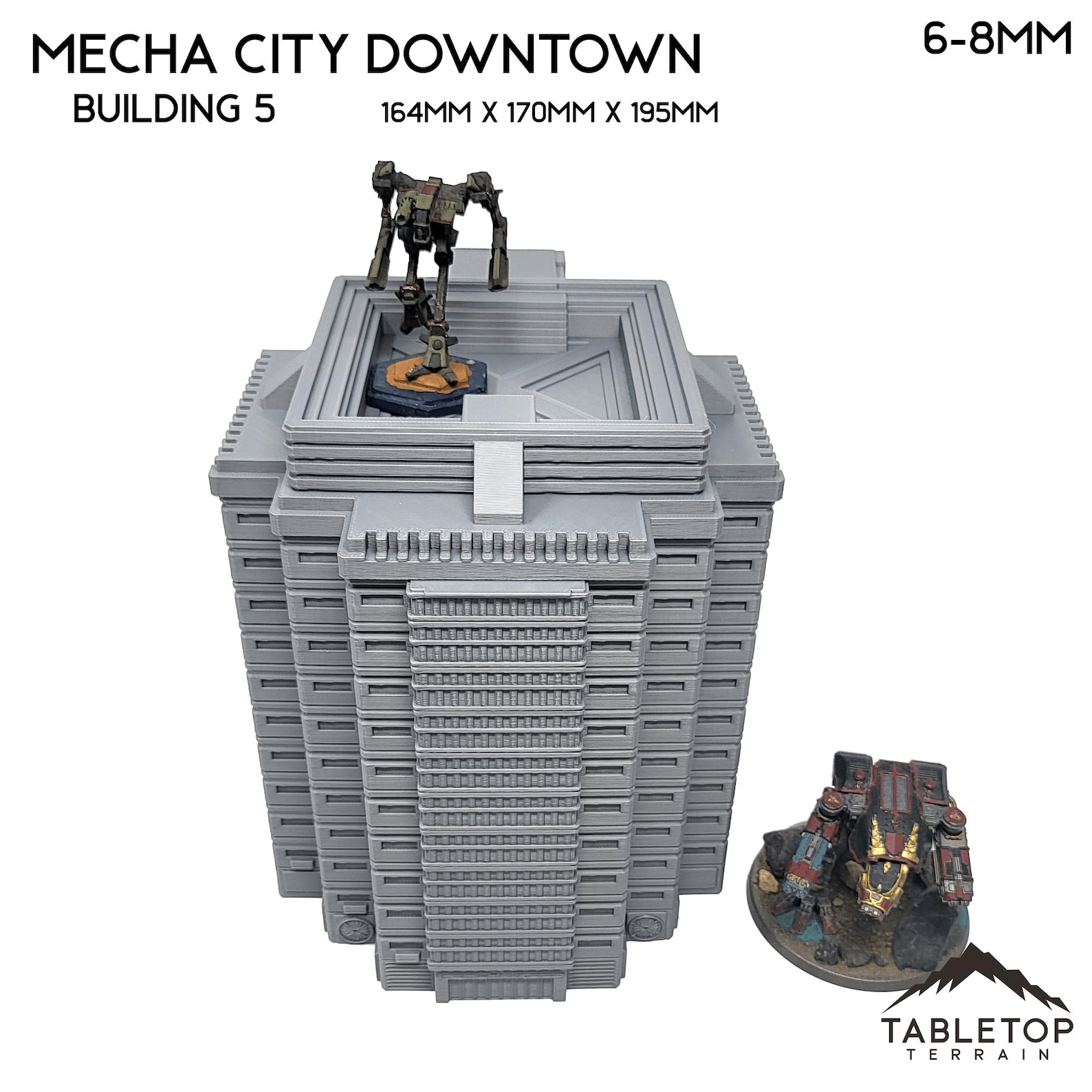 Mecha City Downtown Buildings - Bundle 2 - 6mm 8mm Mech Wargames ...