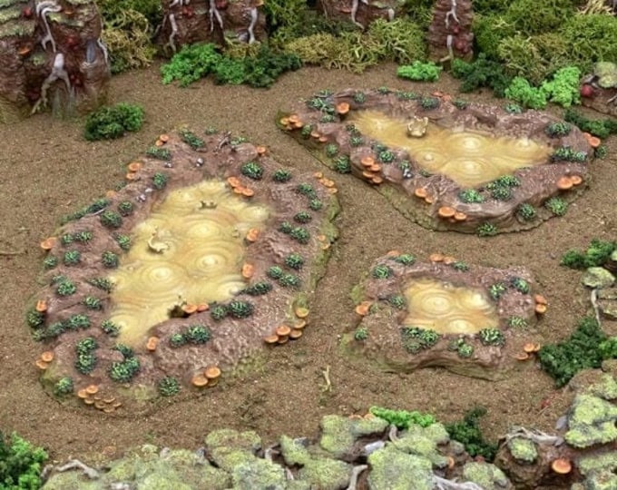 Bridge Troll the Gloaming Swamps Printable Scenery Terrain Wargaming D ...