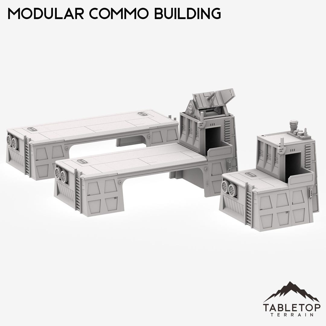 Modular Commo Building - Imperial Base Builder - Tabletop Terrain Outer ...