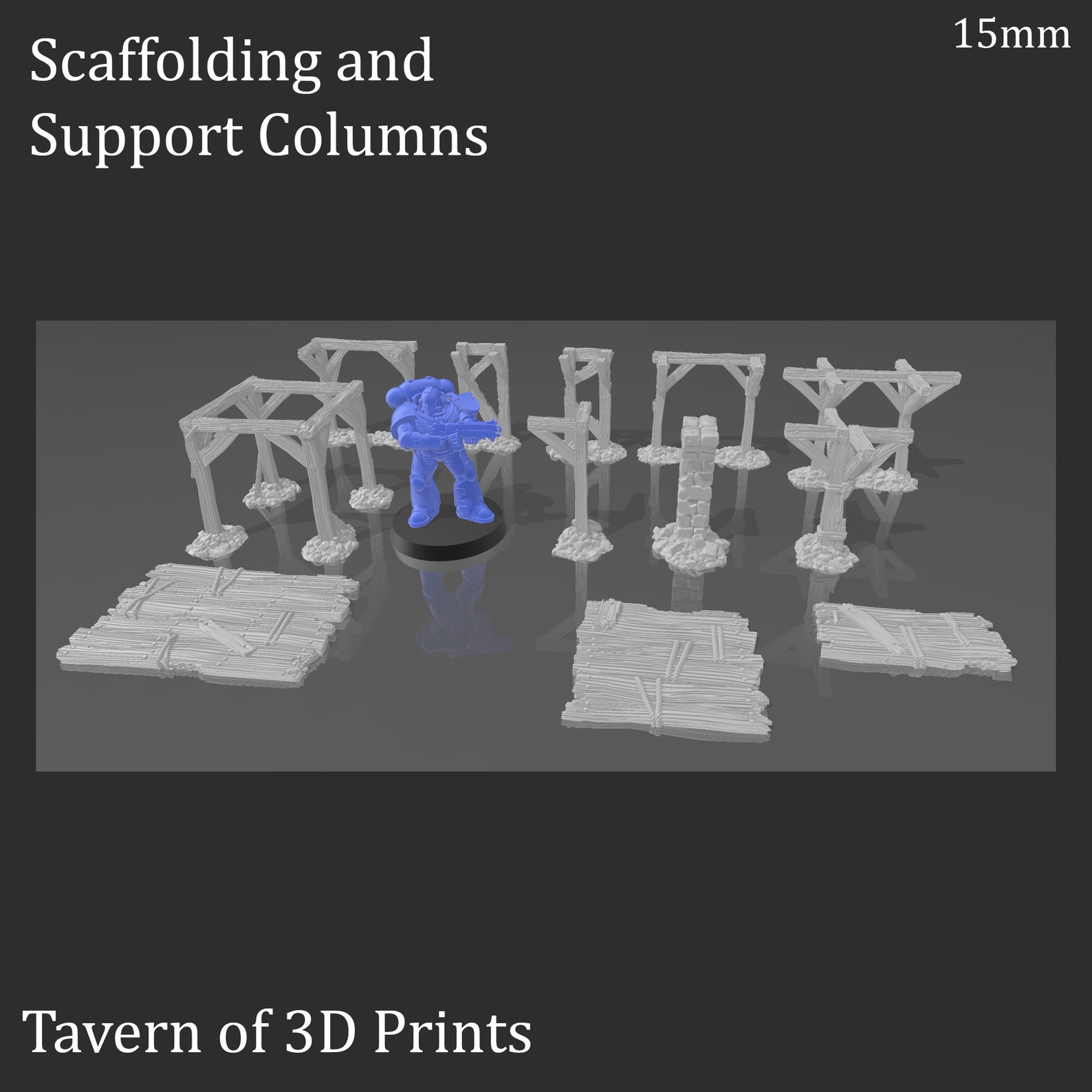 Scaffolding and Support Columns Scatter Terrain - Etsy