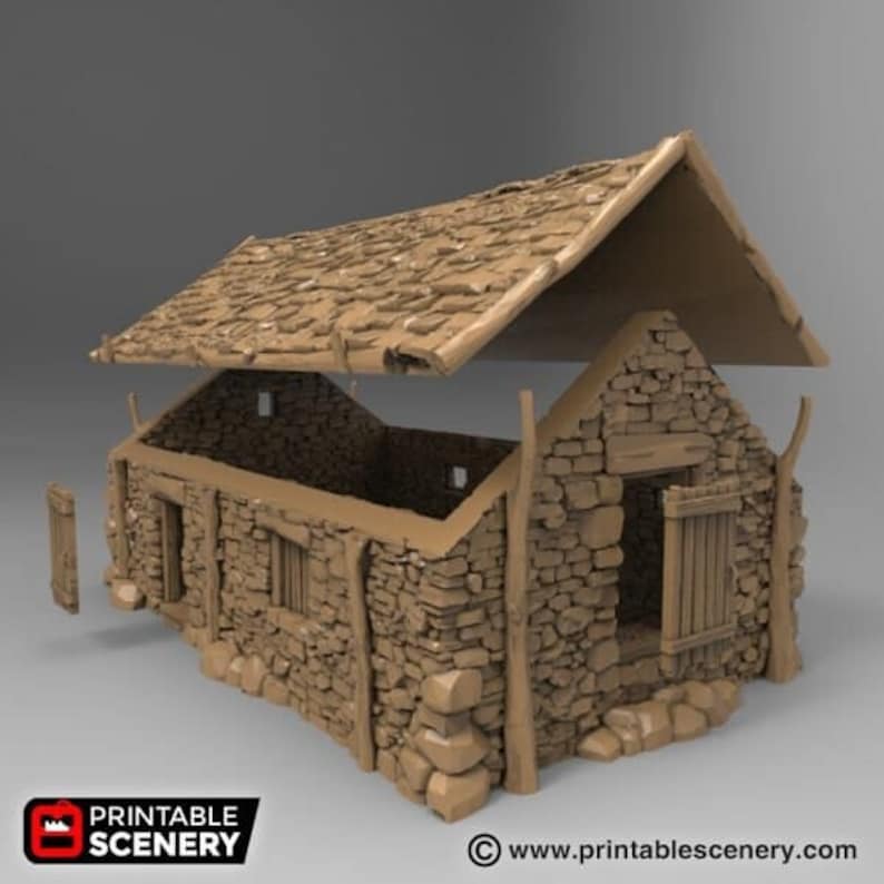 Stone Barn - WWII Building - Etsy