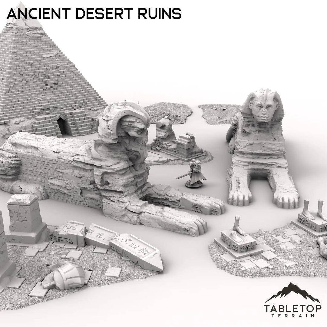 Ancient Desert Ruins - Tabletop Terrain Fantasy DND Miniature ...