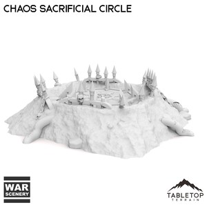 Chaos Sacrificial Circle - Tabletop Terrain Chaos Warp Terrain ...