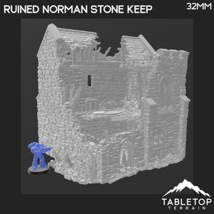 Ruined Norman Stone Keep - Country & King - Fantasy Historical Ruins ...