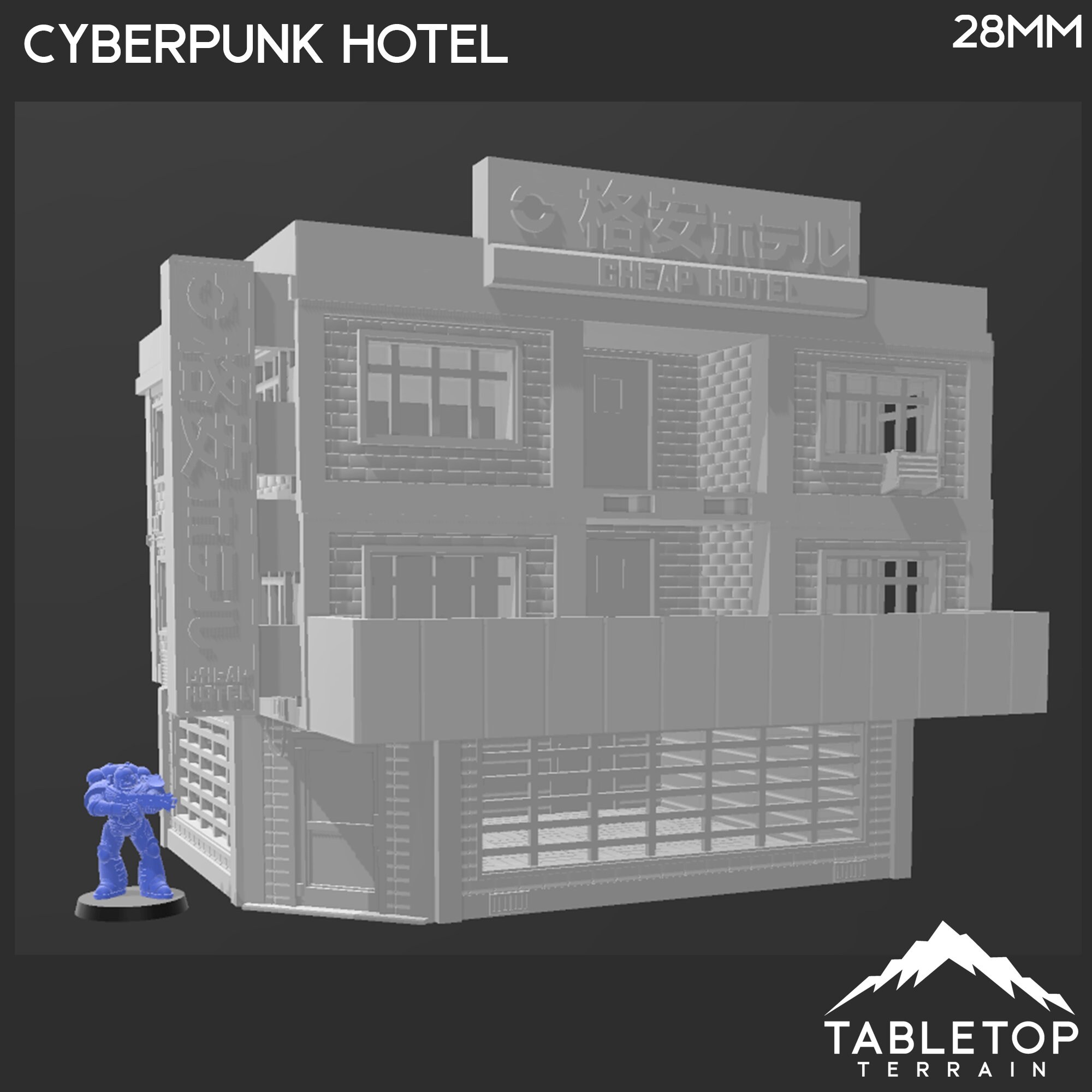 Cyberpunk Hotel Block Cyberpunk Building Stargrave - Etsy
