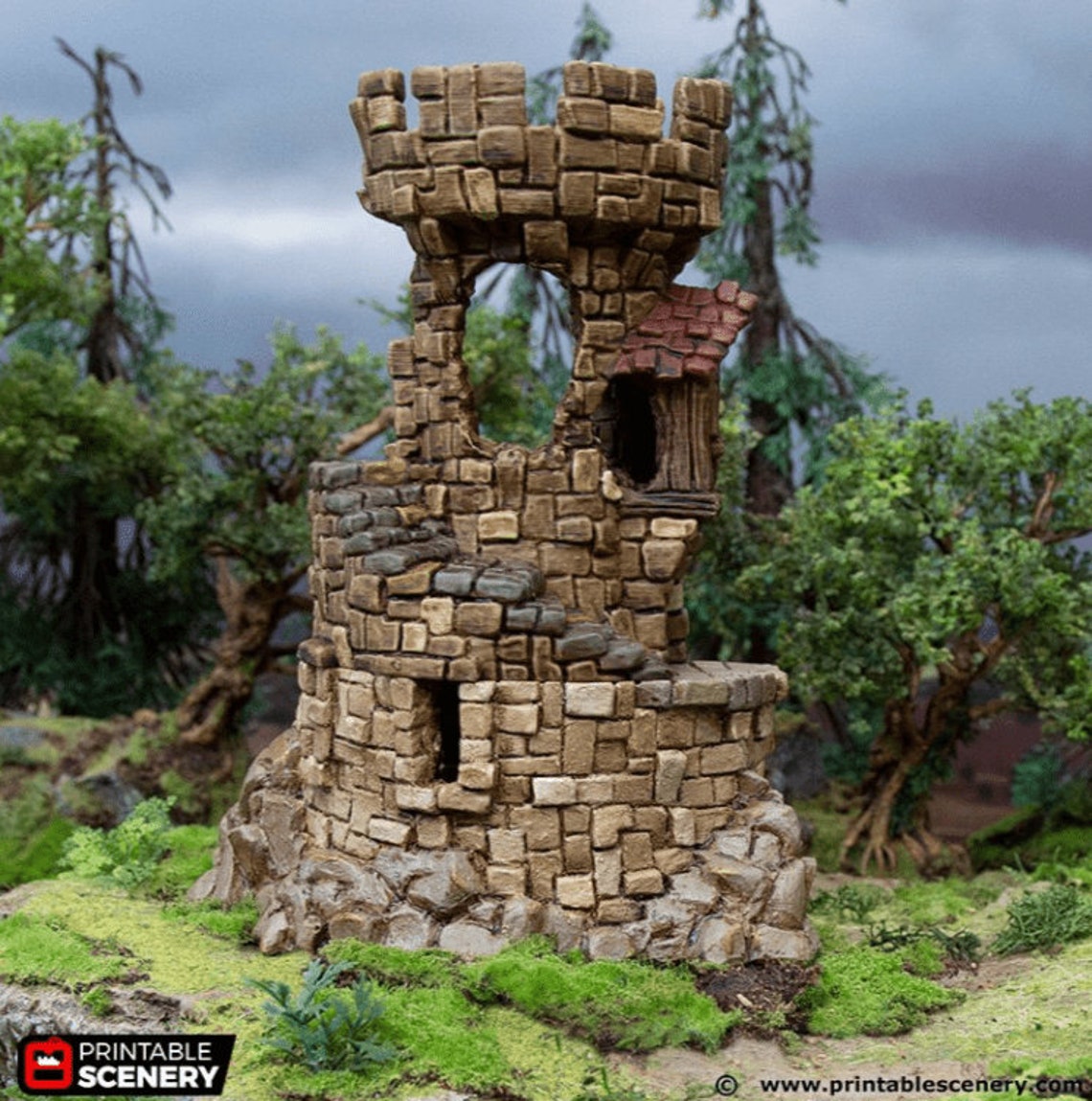 Ruined Tower - Hagglethorn Hollow - Fantasy Ruins - DND Aos Pathfinder ...