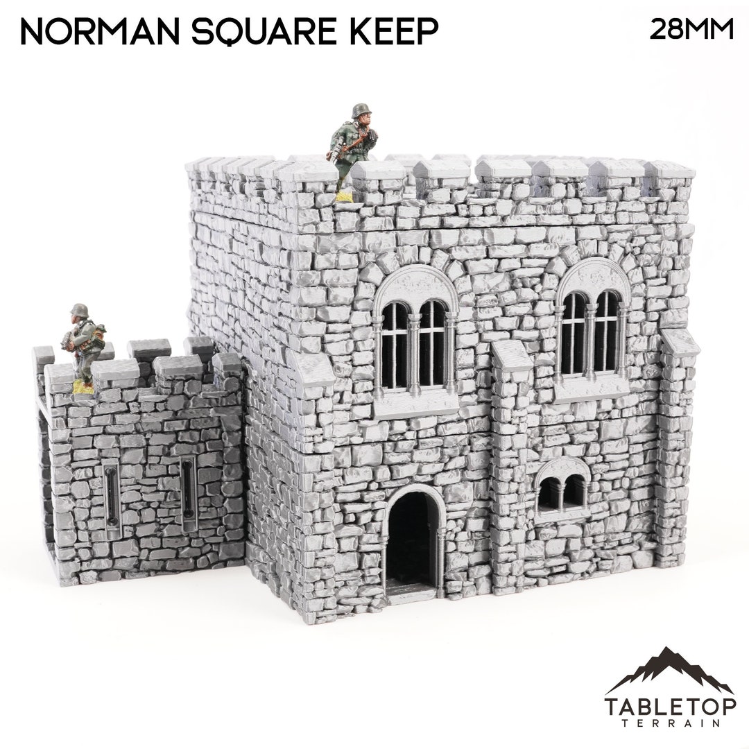 Norman Square Keep - Country & King - Fantasy Historical Building ...