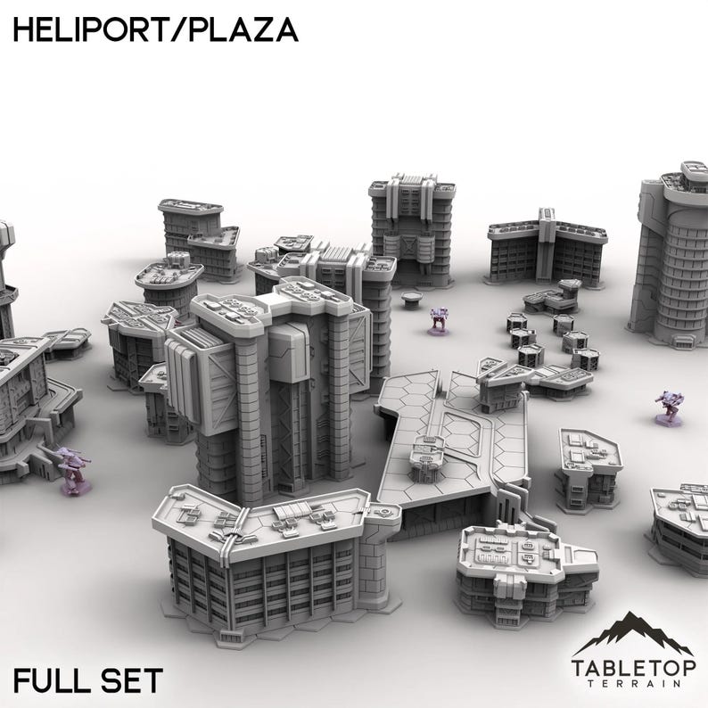 HEXTECH Heliport/plaza - City Map Pack - Thunderhead Studio 6mm ...
