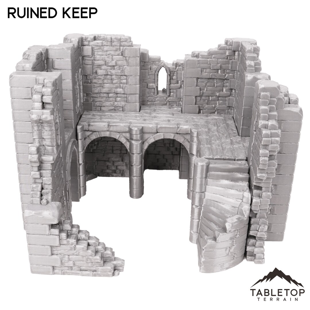 Ruined Keep - DND Aos Pathfinder Conquest Miniatureland Tabletop ...