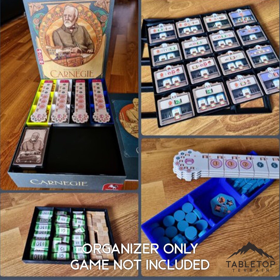 Carnegie + Expansion Board Game Insert / Organizer - Etsy