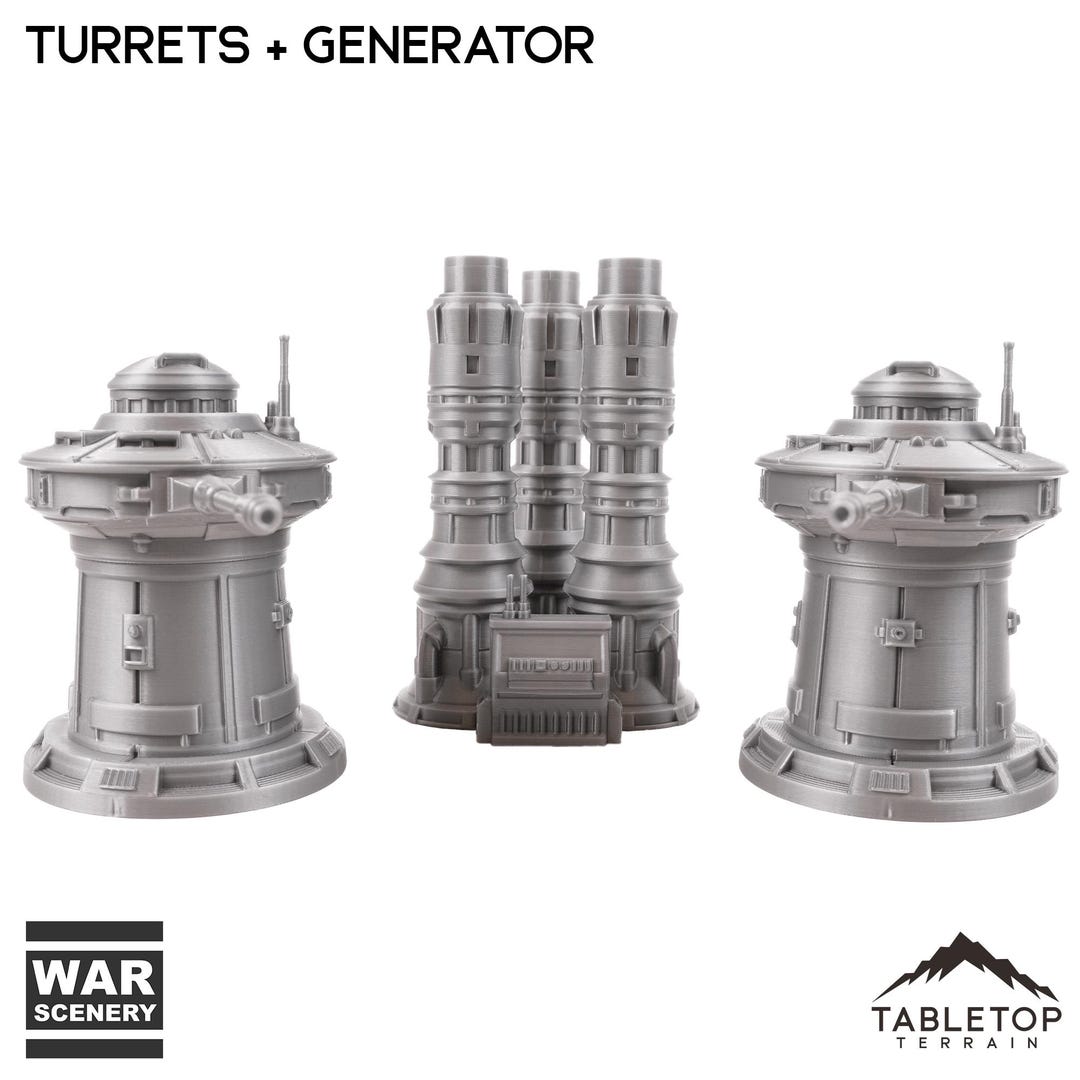 Massa'dun Turrets + Generator - Star Wars Legion Shatterpoint Terrain ...