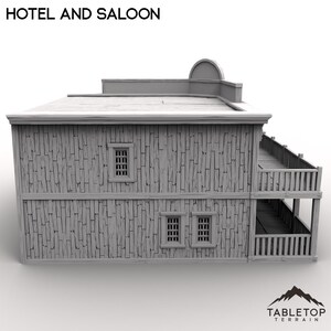 Western Hotel and Saloon - Wild West Terrain Wargaming RPG Exodus ...